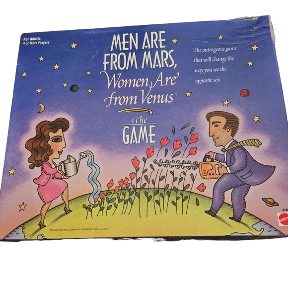Matel | Toys | Men Are From Mars Women Are From Venus The Board Game ...